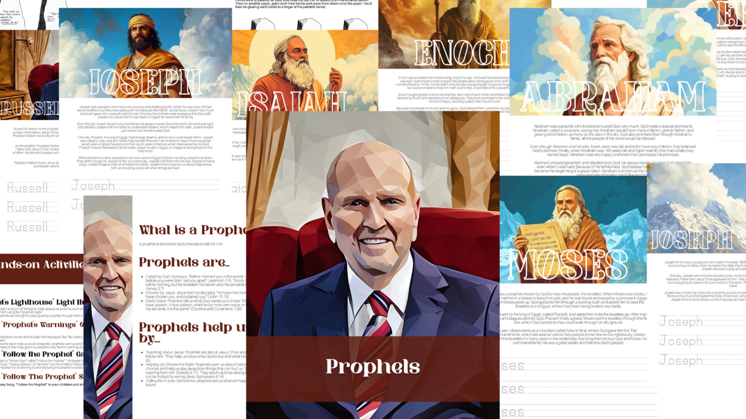 Follow the Prophet LDS Mini Curriculum for Kids - Other Than A Mom