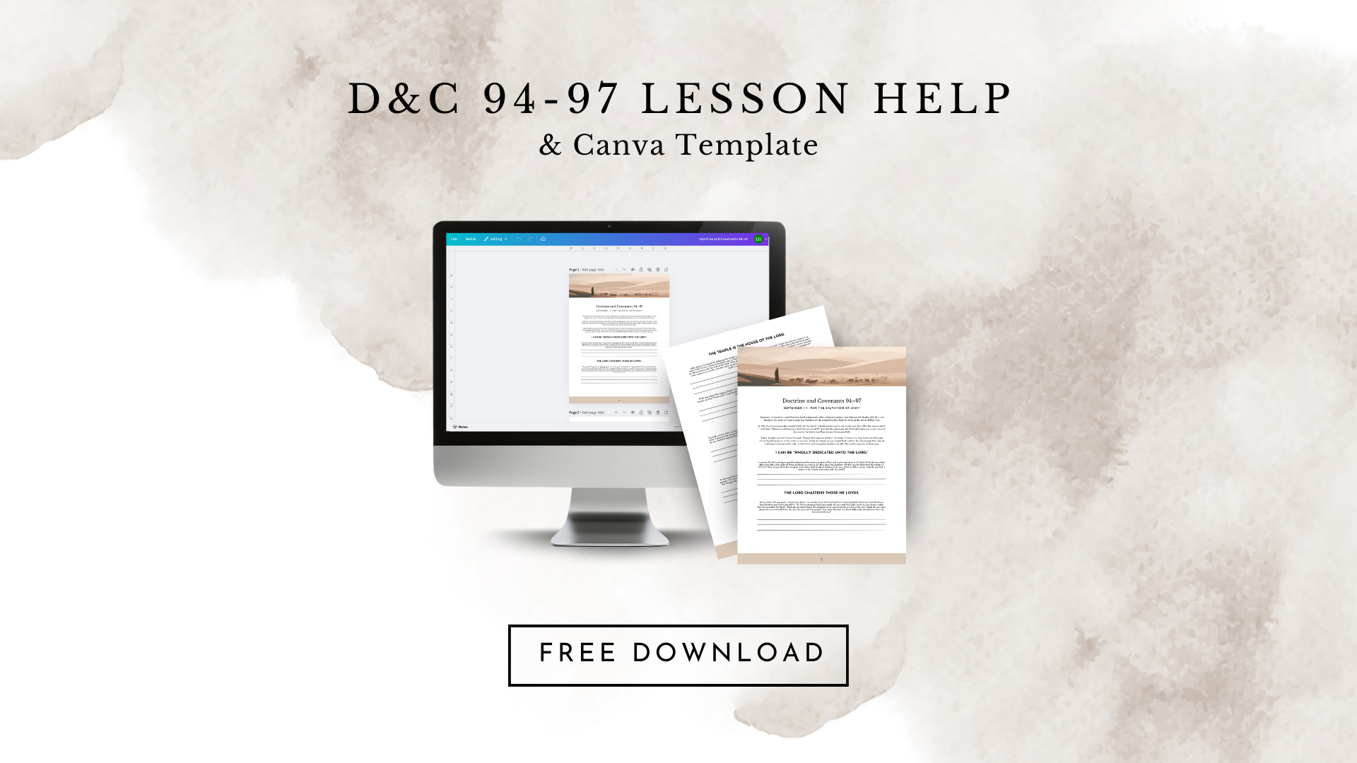 Doctrine and Covenants 94-97 LDS Come Follow Me Lesson Help for Sunday ...