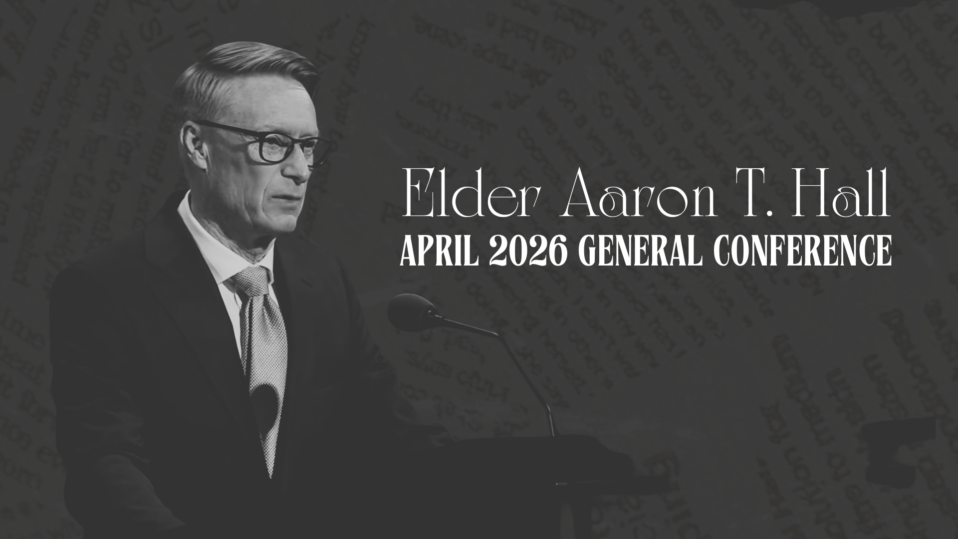 Elder Aaron T. Hall "I Glory in My Jesus" - April 2026 General ...
