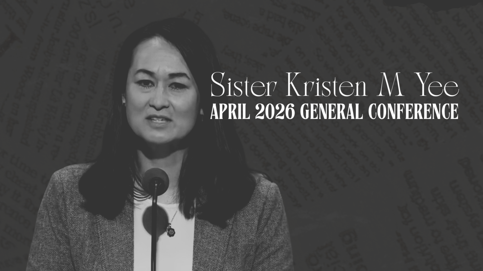 Sister Kristen M Yee "Ministering—'That Ye Love One Another; as I Have ...