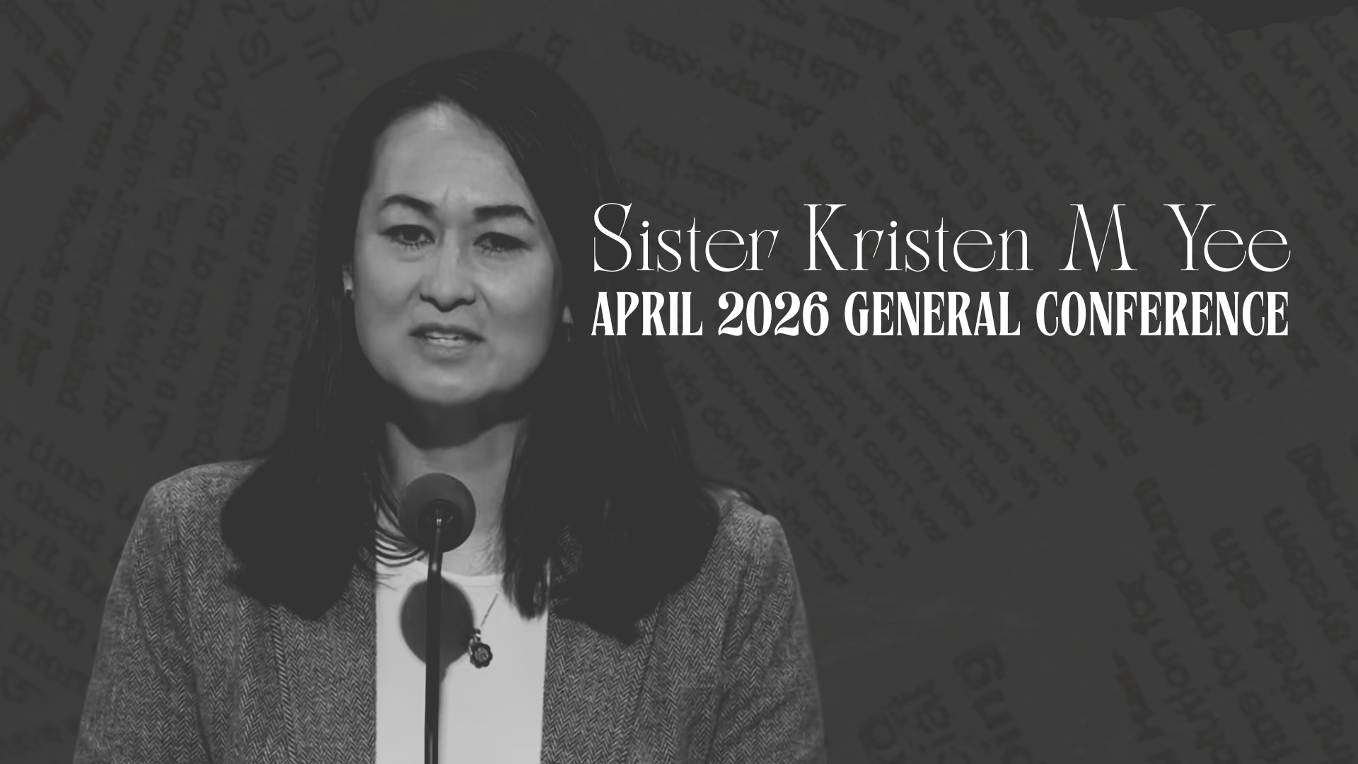 Sister Kristen M Yee "Ministering—'That Ye Love One Another; as I Have ...