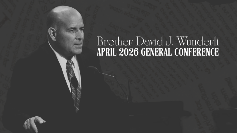 Brother David J. Wunderli "Jesus Christ Is Not Our Burden; He Is Our ...