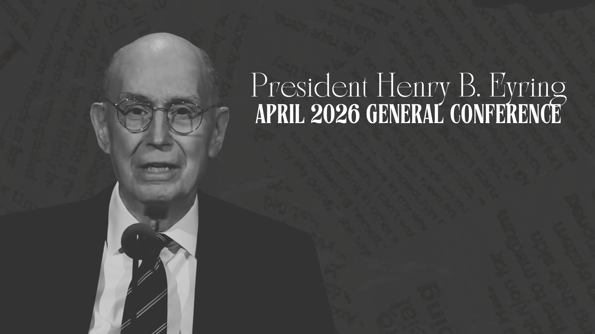 President Henry B. Eyring "Prayers for Peace" - April 2026 General ...